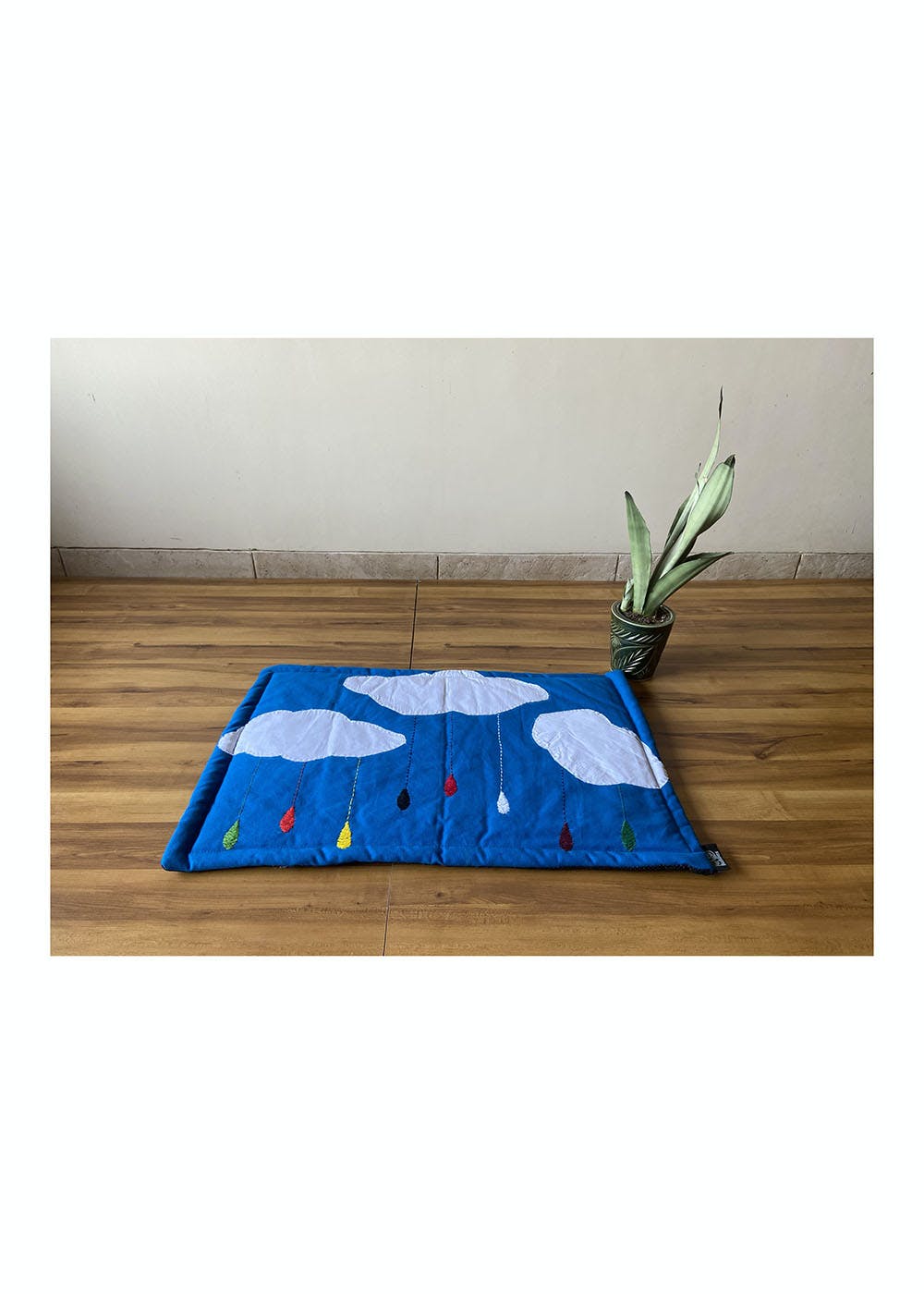 Get Rainbow Raindrops on Azure Blue Mat at ₹ 1999 | LBB Shop