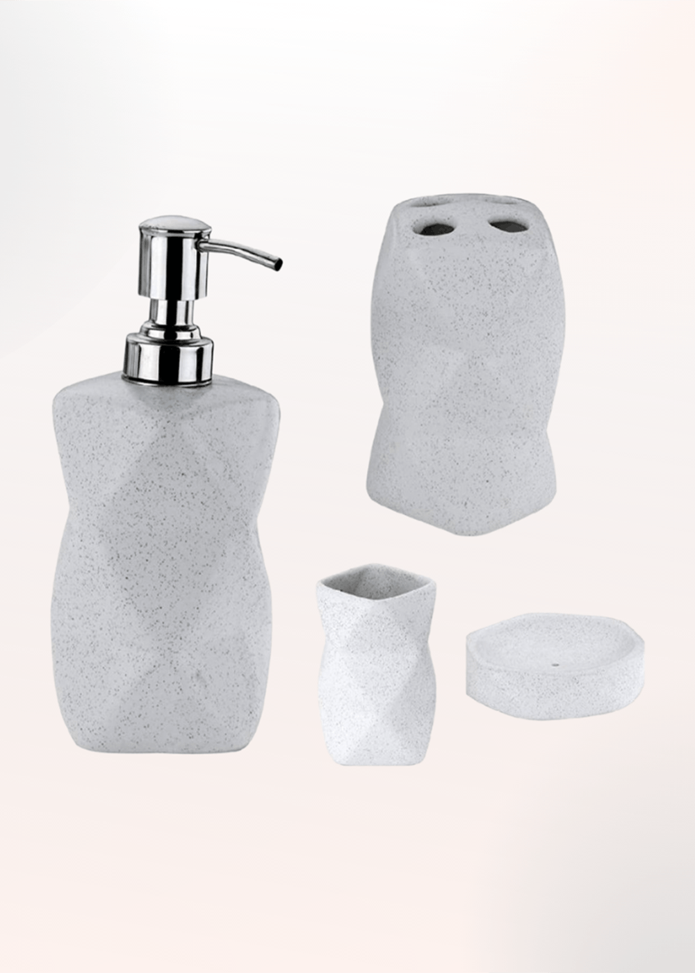 Get White Diamond Modern Bathing Set at ₹ 1199 | LBB Shop