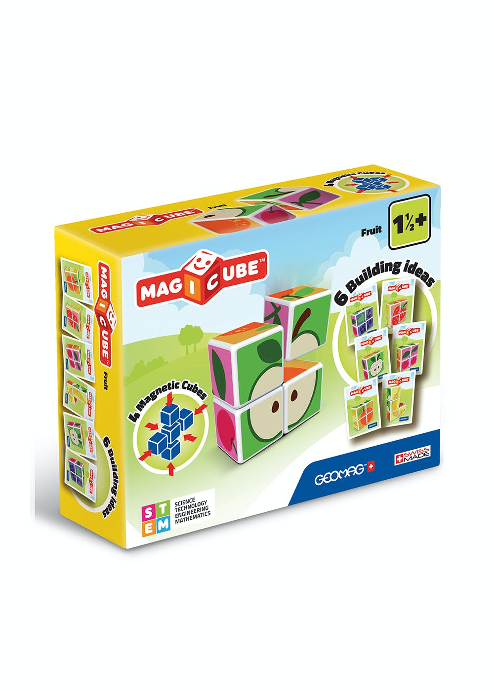 Get Multi Color Magicube - Fruit - Set of 4 Magnetic Cubes at ₹ 1700 ...