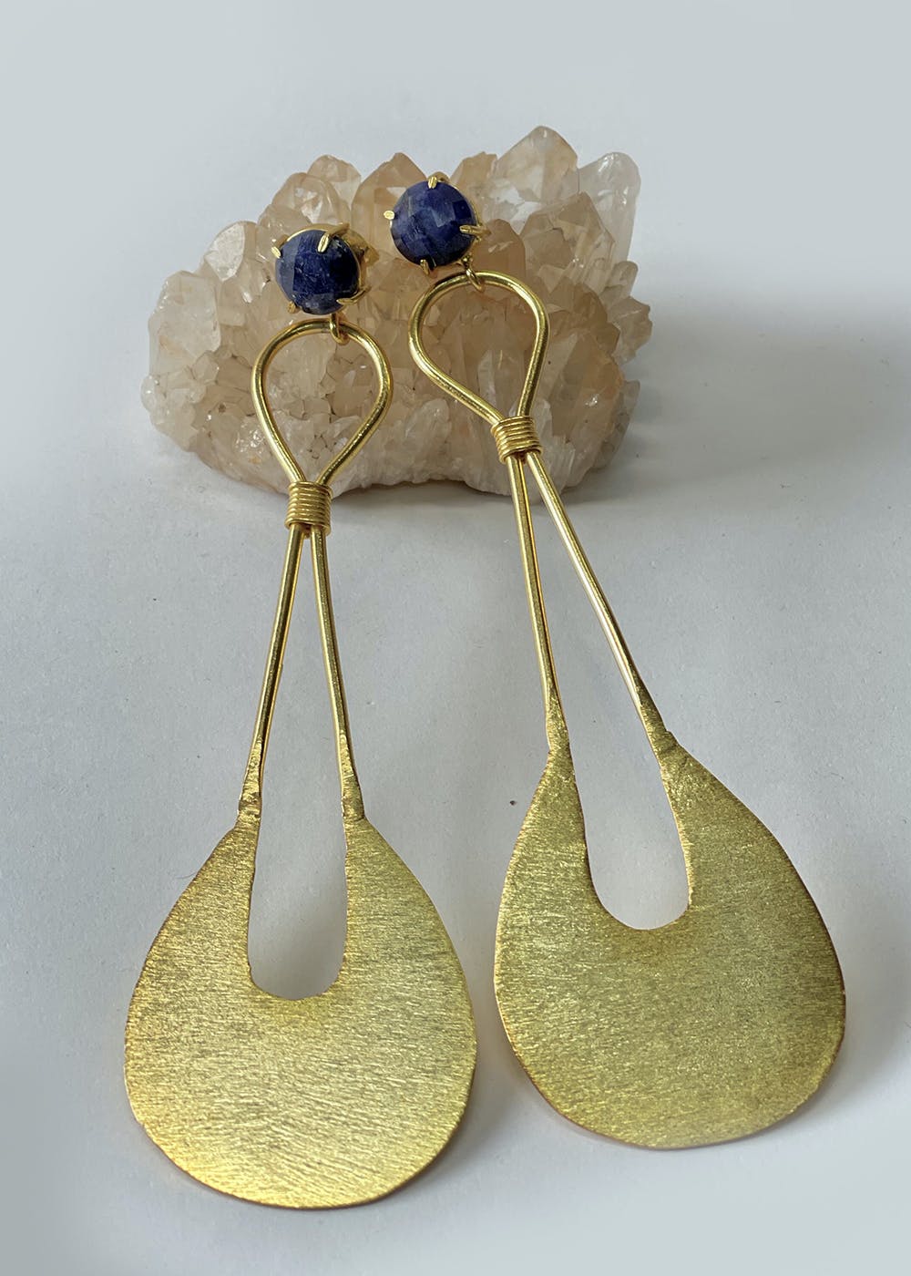 Get Golden Drop Brass Earring at ₹ 1200 | LBB Shop