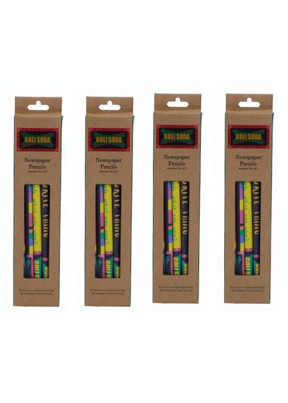 Get Up-cycled Multi-color Newspaper Pencils (Pack of 20) at ₹ 600 | LBB ...