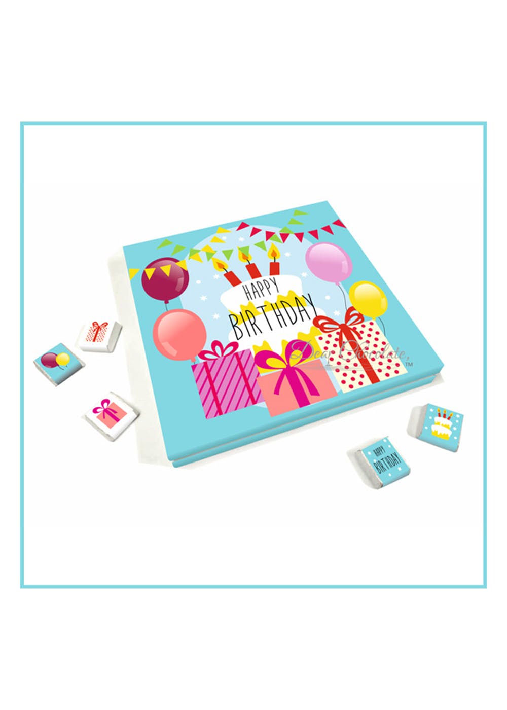 Get Happy Birthday Assorted Chocolate Gift Box of 25 pieces (Blue) at ...