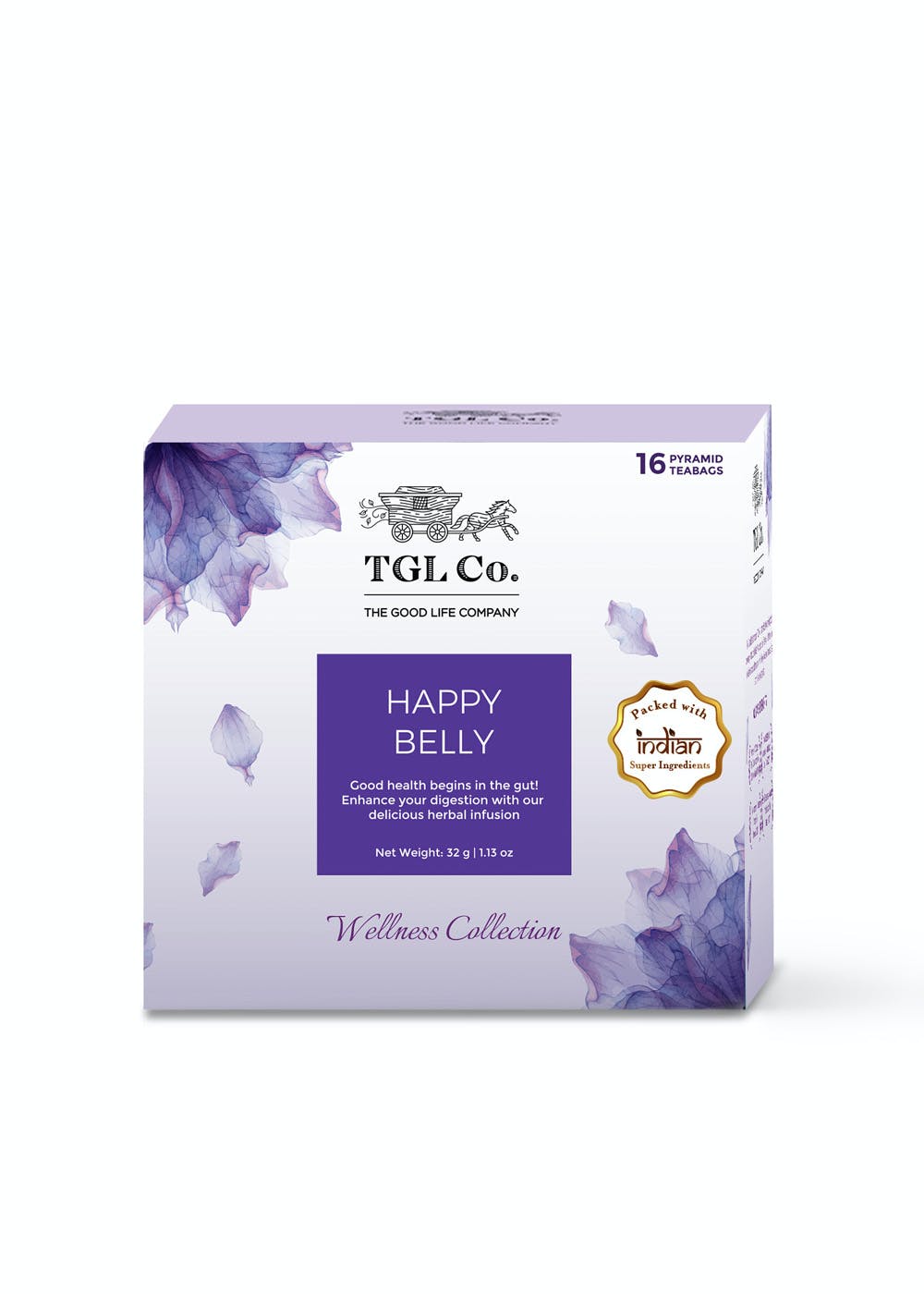 Get Happy Belly Herbal Tea - 16 Tea Bags at ₹ 211 | LBB Shop