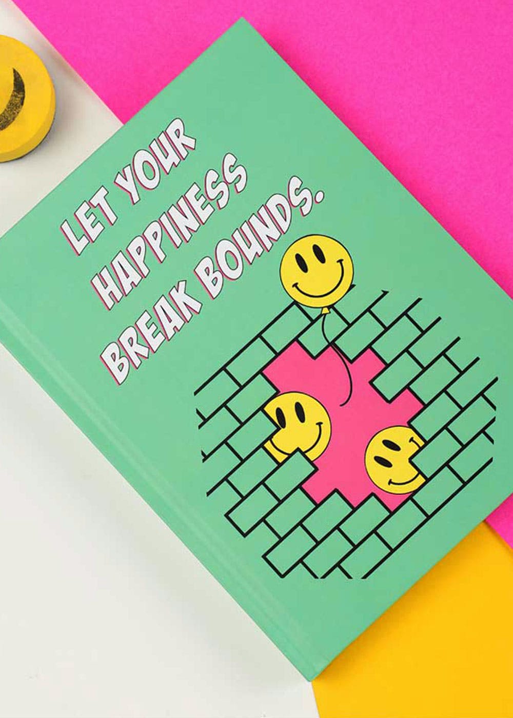 Get "Let Your Happiness Break Bounds" Hard Case Notebook at ₹ 349 | LBB ...
