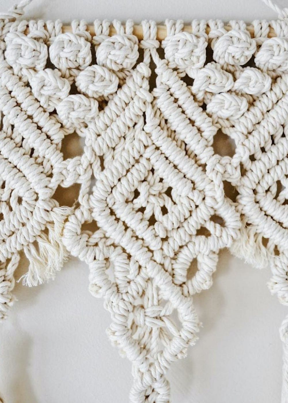 Get White Solid Macrame Wall Hanging at ₹ 1675 | LBB Shop