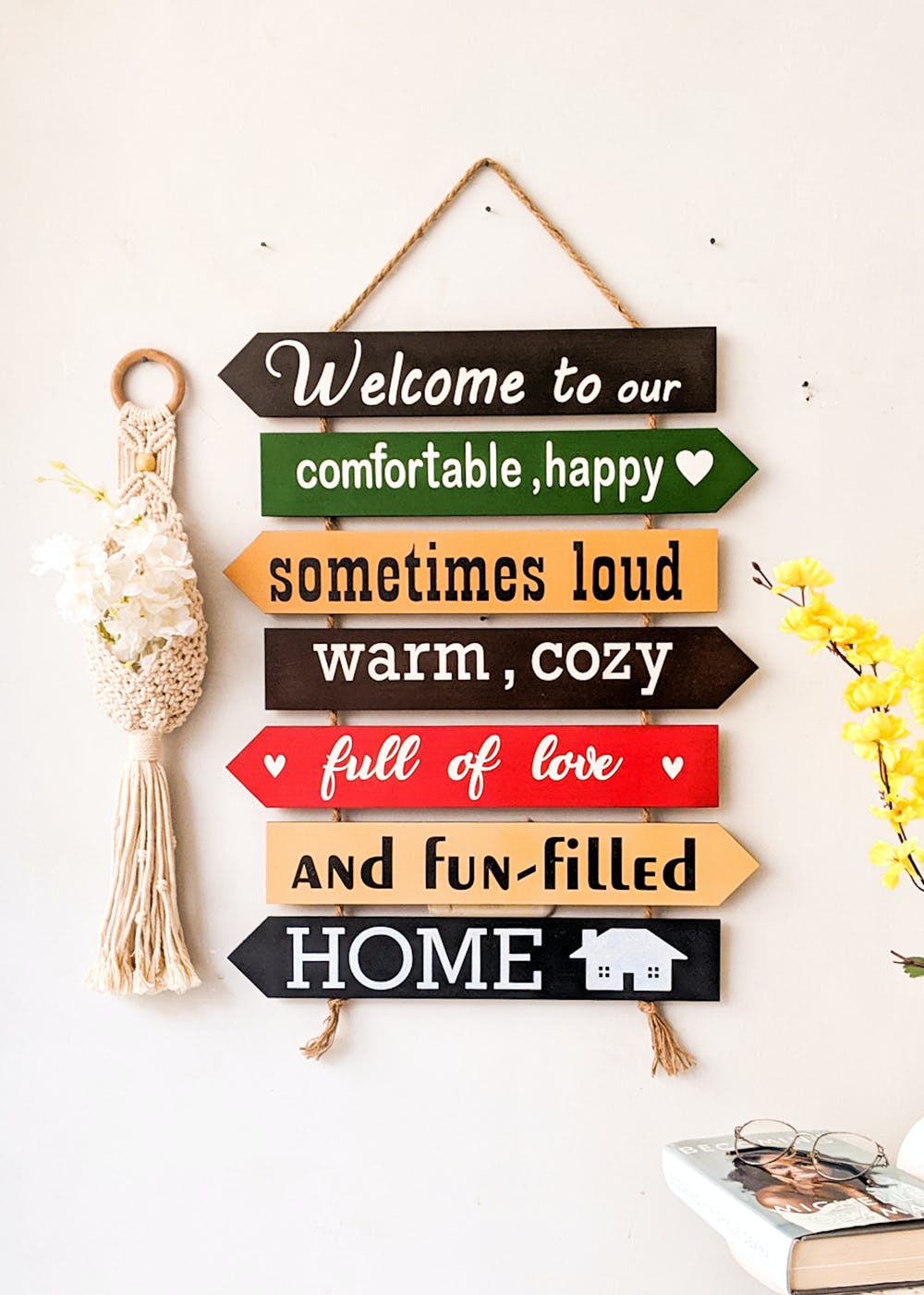 Get Welcome To Our House Handpainted Wooden Seven Pallet Board at ...