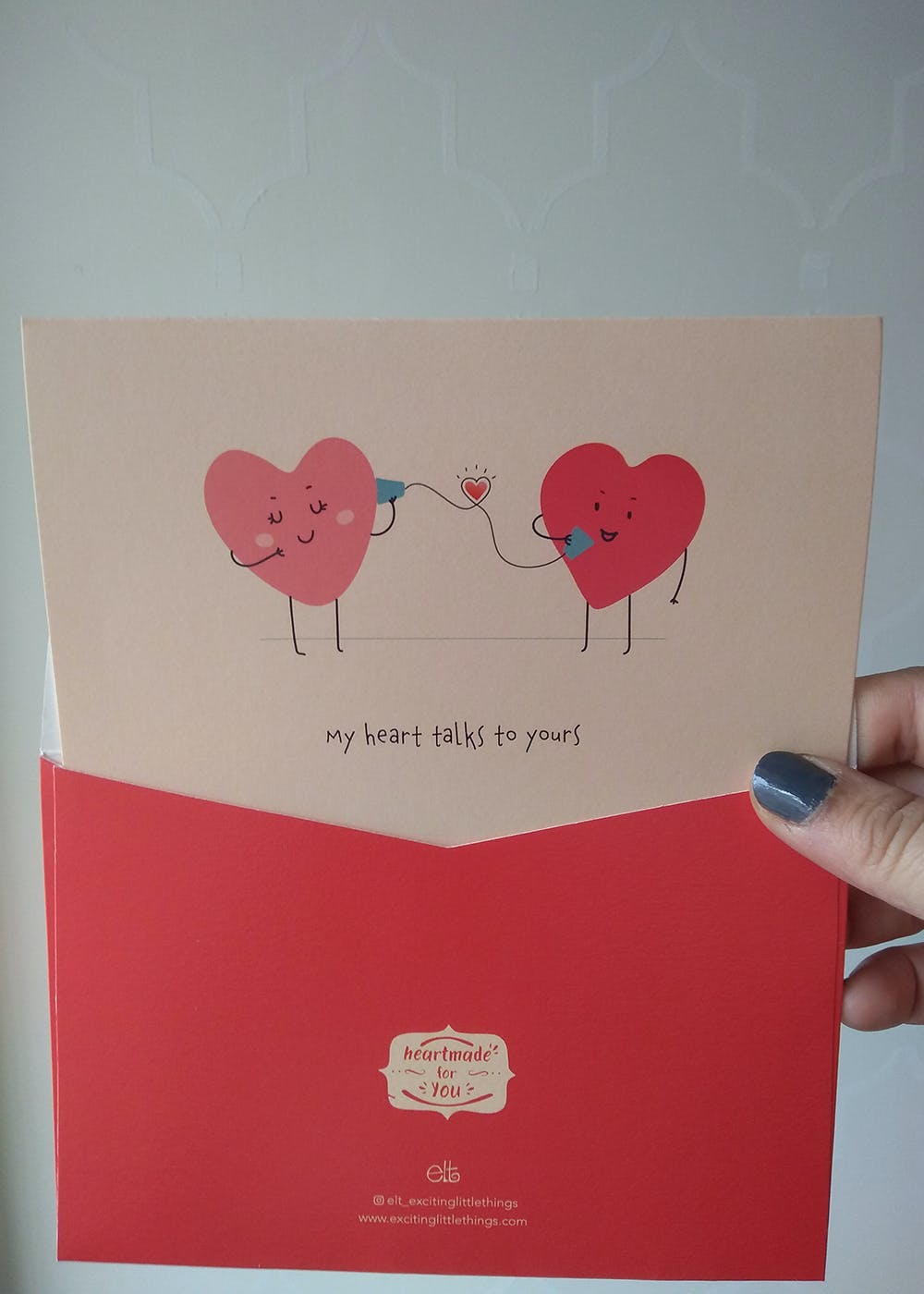 Get Heart Theme Message Card with Envelope at ₹ 110 | LBB Shop