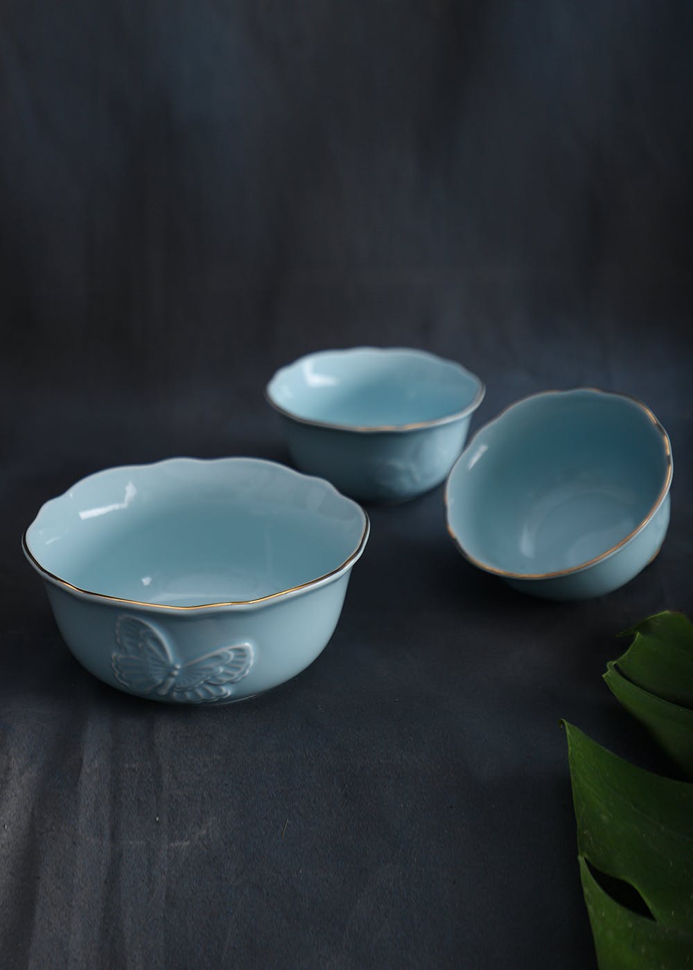 Get Light Blue Ceramic Bowl at ₹ 500 | LBB Shop