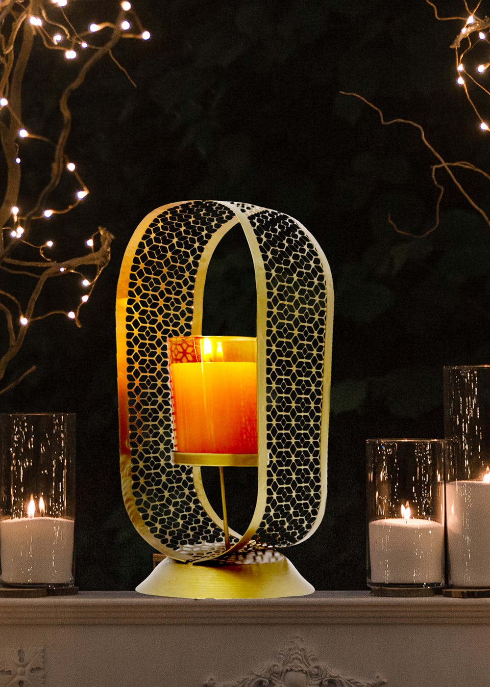 Get Candle Stand Jaali Design at ₹ 1092 | LBB Shop