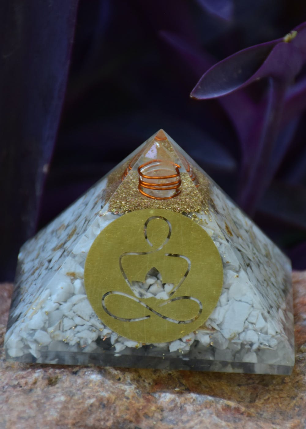 Get Howlite Orgone Pyramid at ₹ 400 | LBB Shop