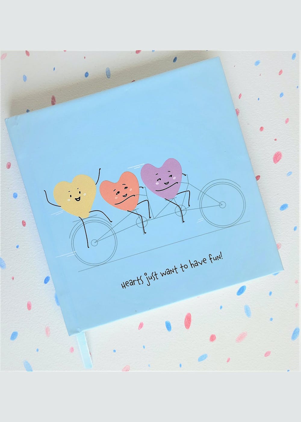 Get Hearts Hardbound Notebook - Powder Blue at ₹ 250 | LBB Shop