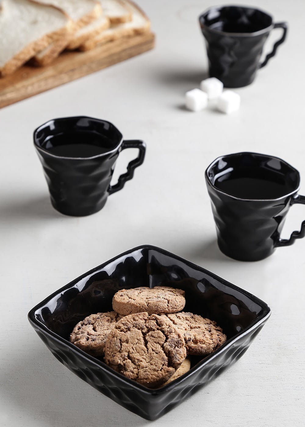 Get Ceramic Black Diamond Snack Set at ₹ 1299 | LBB Shop