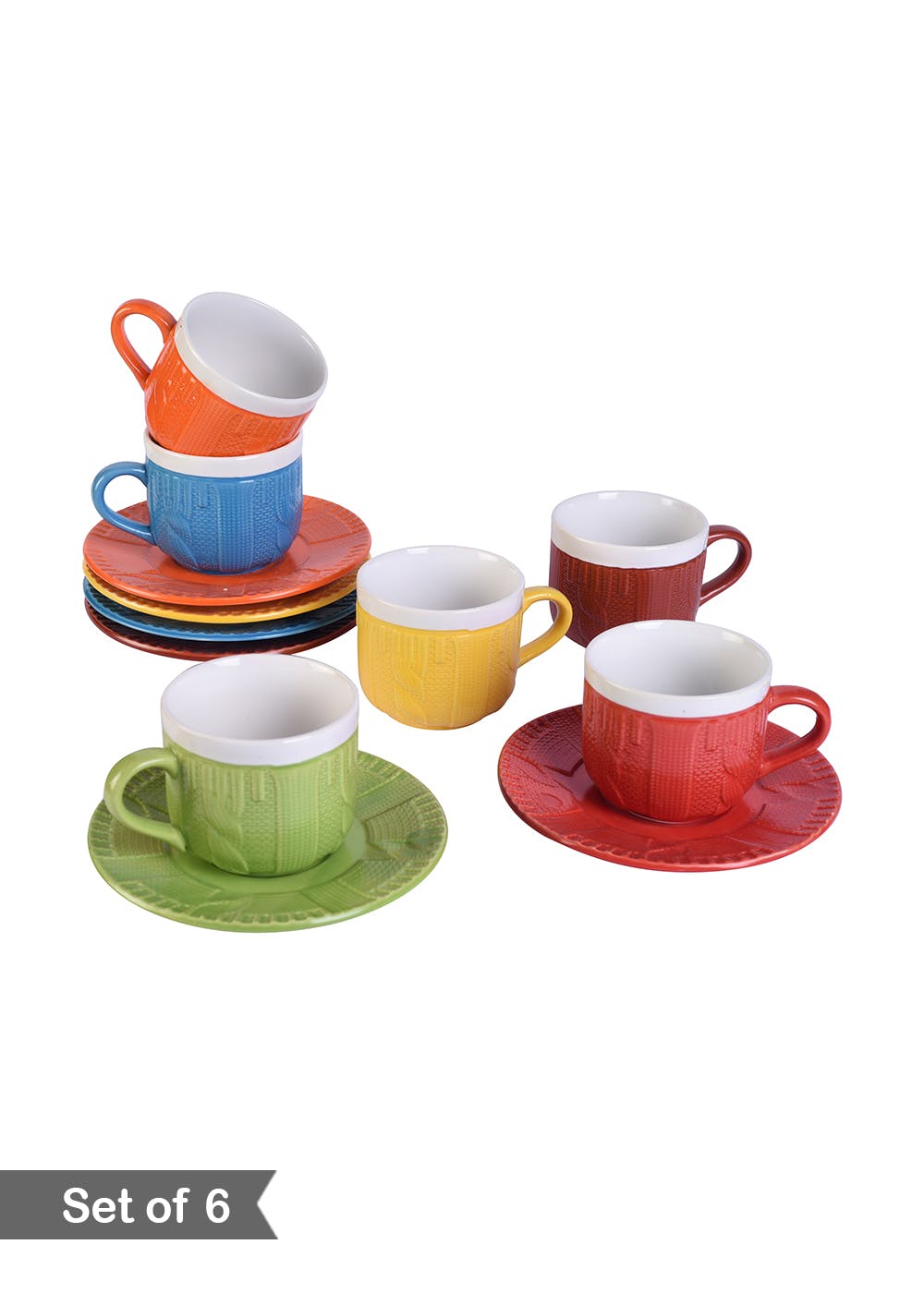Get Ceramic Tableware Serving Hand Knitted Multicolor Tea/Coffee Cup ...