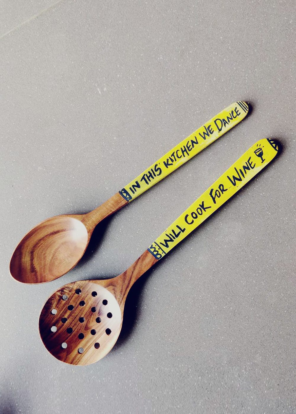 Get Handwritten Yellow Cooking Spoon Set at ₹ 545 | LBB Shop