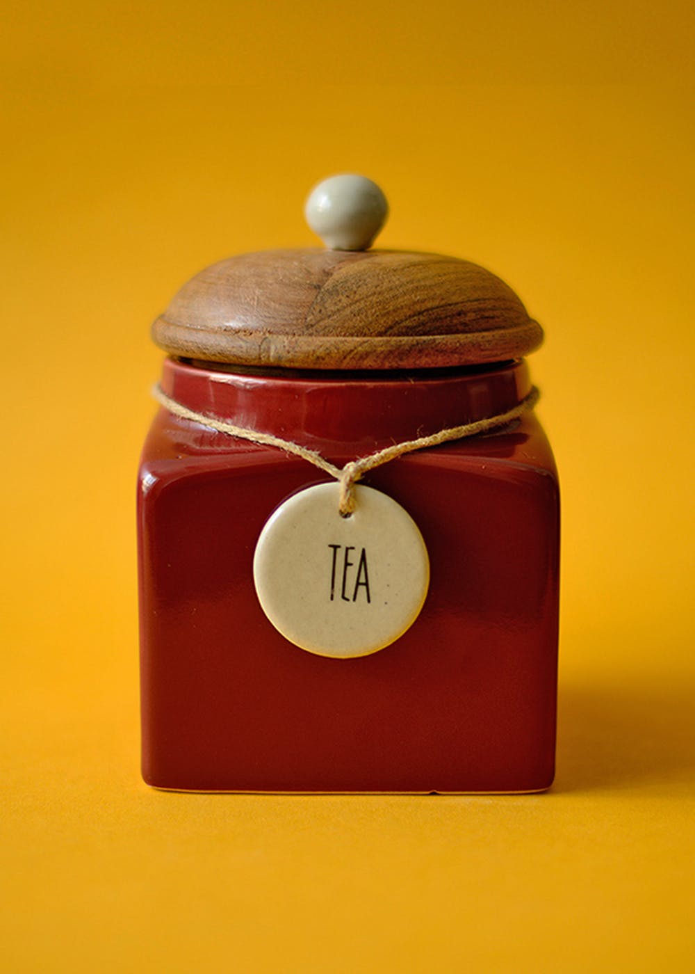 Get Rustic Red Tea Storage Jar at ₹ 799 | LBB Shop