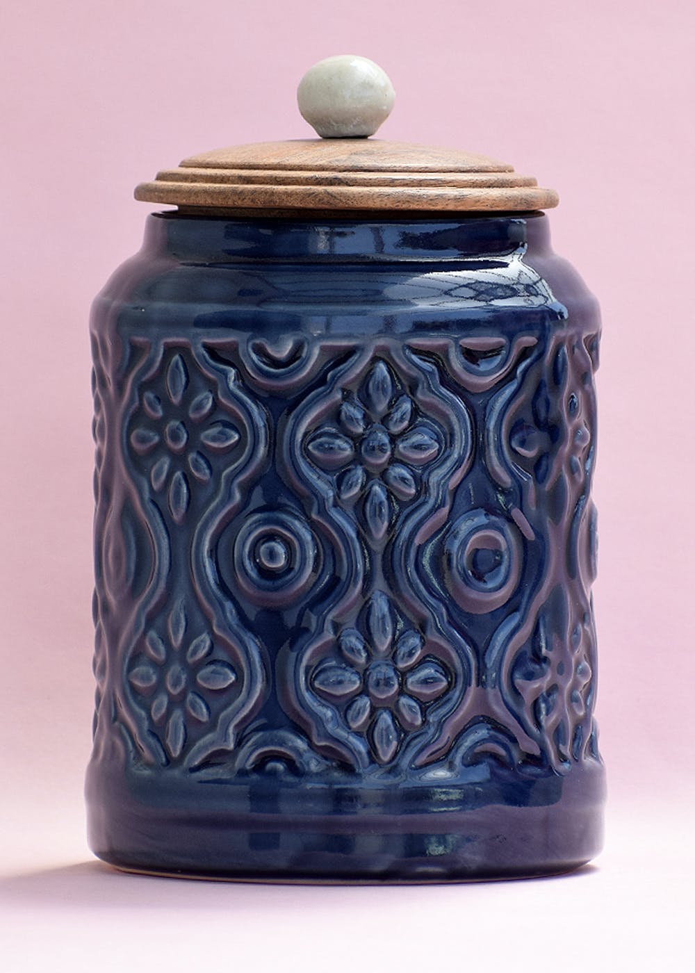 Get Blooming Blues Storage Jar at ₹ 949 | LBB Shop