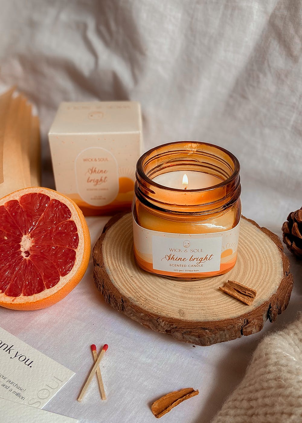 Get "Shine Bright" Scented Candle - Burning Time: 35 Hours at ₹ 790 ...