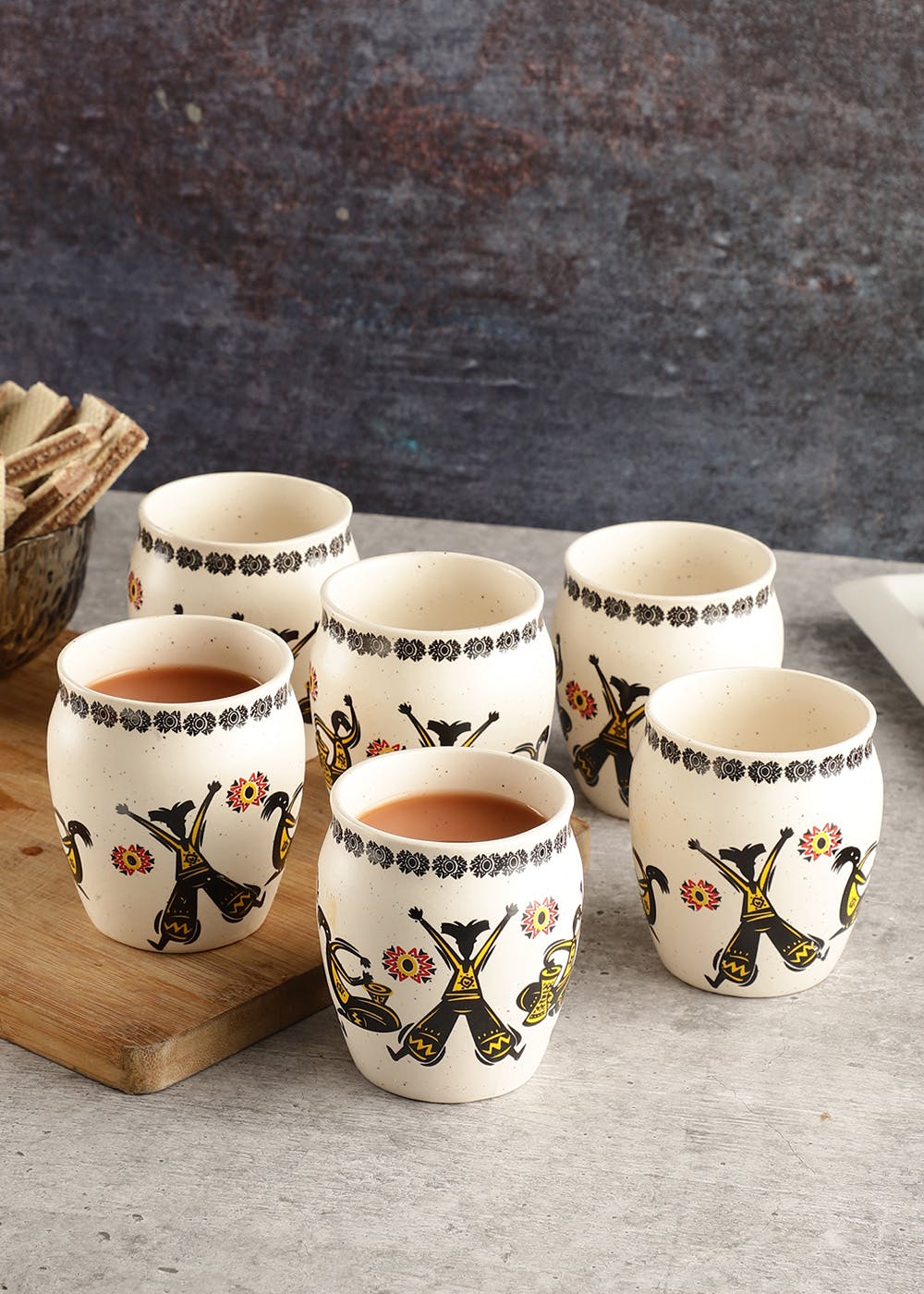 Get White Handmade Ceramic Kullad - Set Of 6 at ₹ 799 | LBB Shop