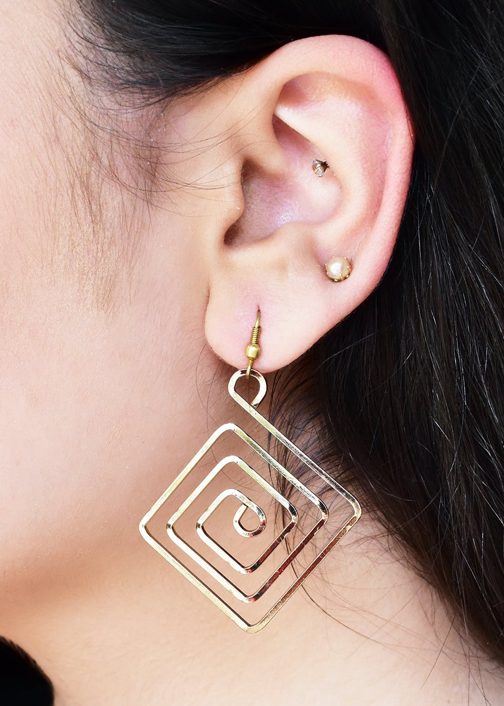 Get Silver Square Danglers at ₹ 250 | LBB Shop