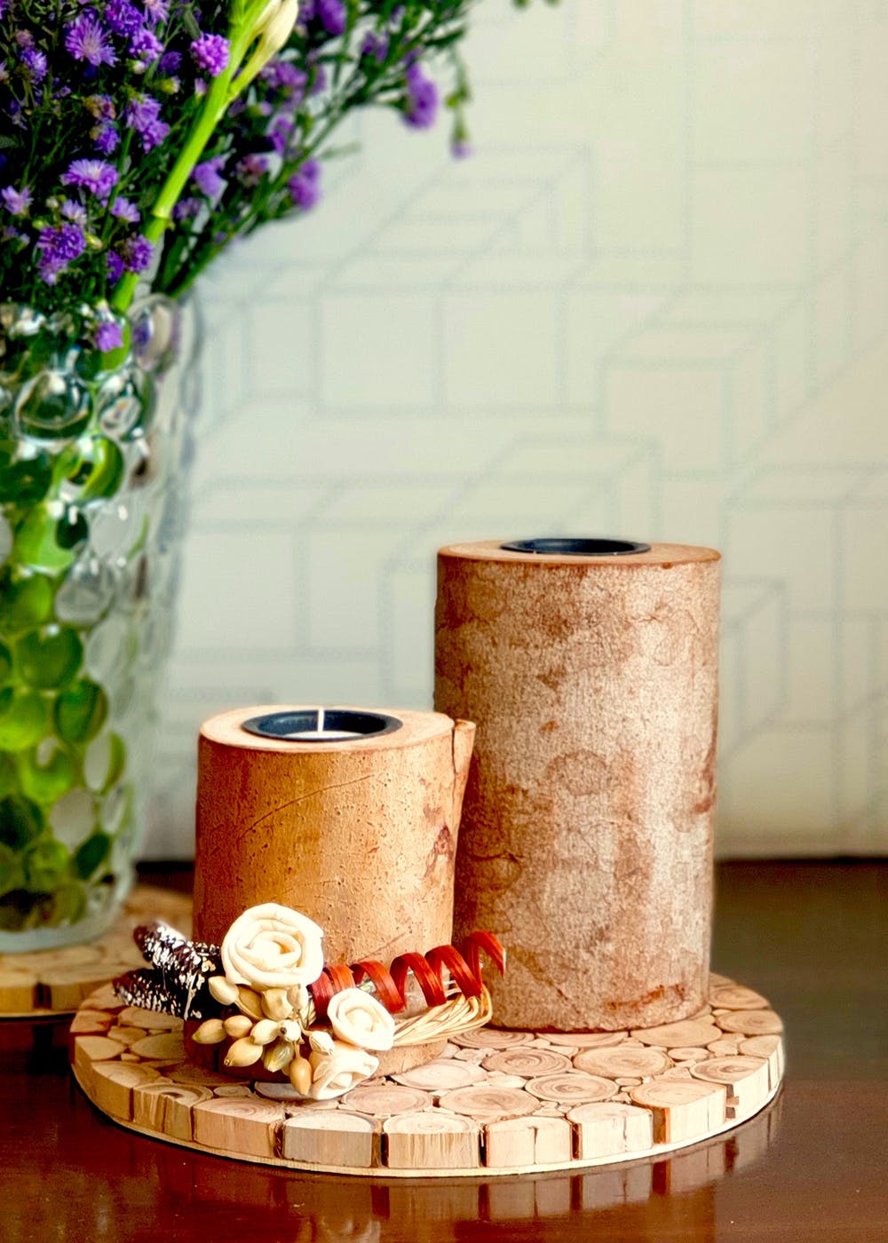Get Earthy Scandi Candle & Trivet Set at ₹ 2250 | LBB Shop