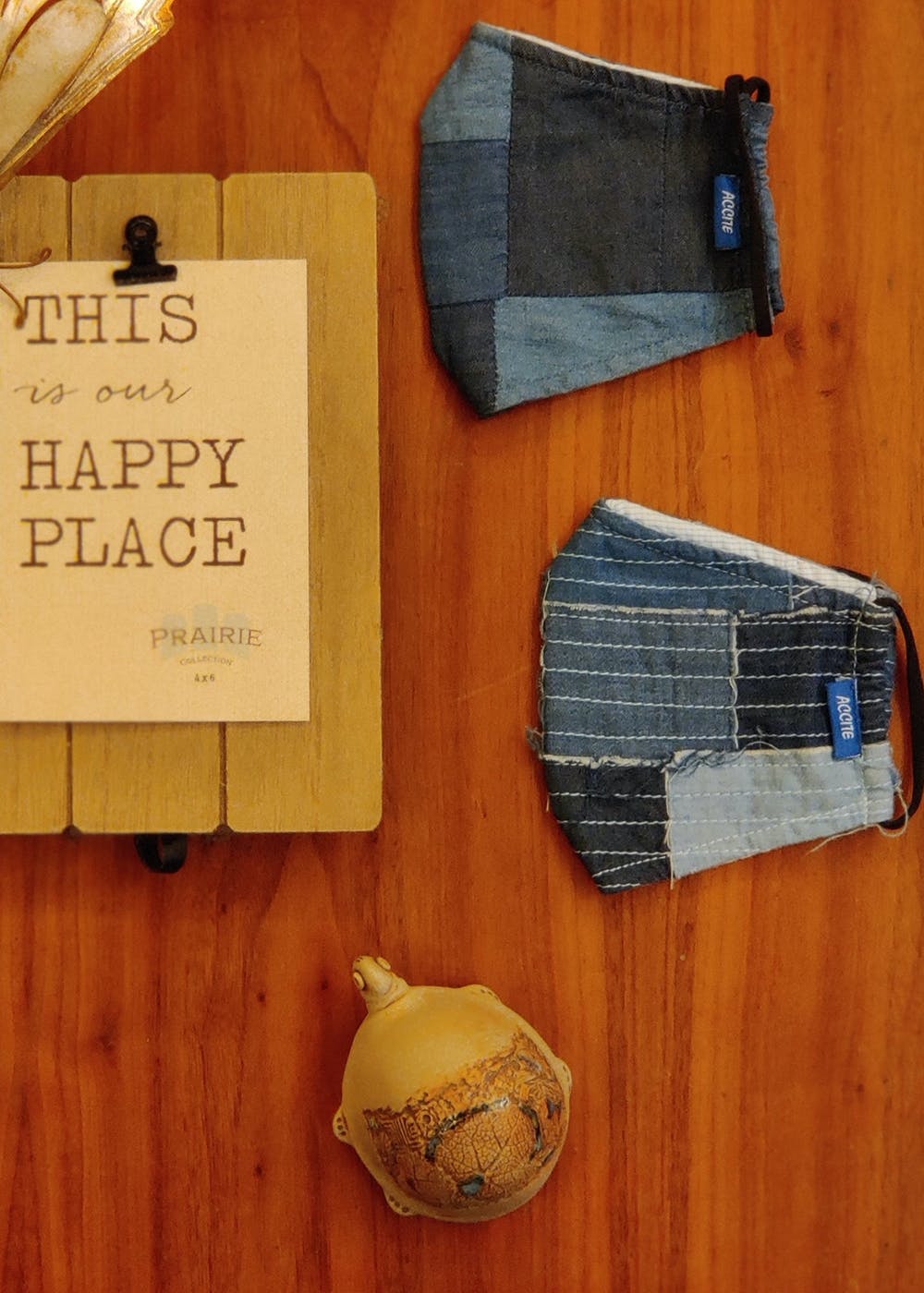 Get Pack of 2 Self Design Patched Denim Masks at ₹ 299 | LBB Shop