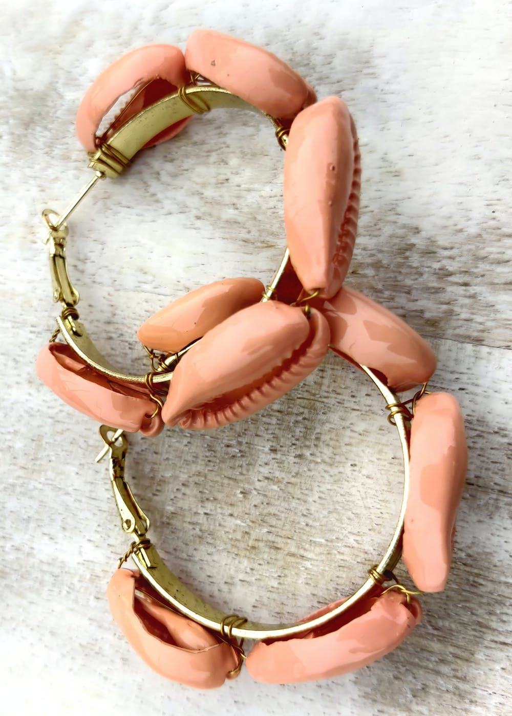 Get Solid Shells Embellished Hoops at ₹ 338 | LBB Shop