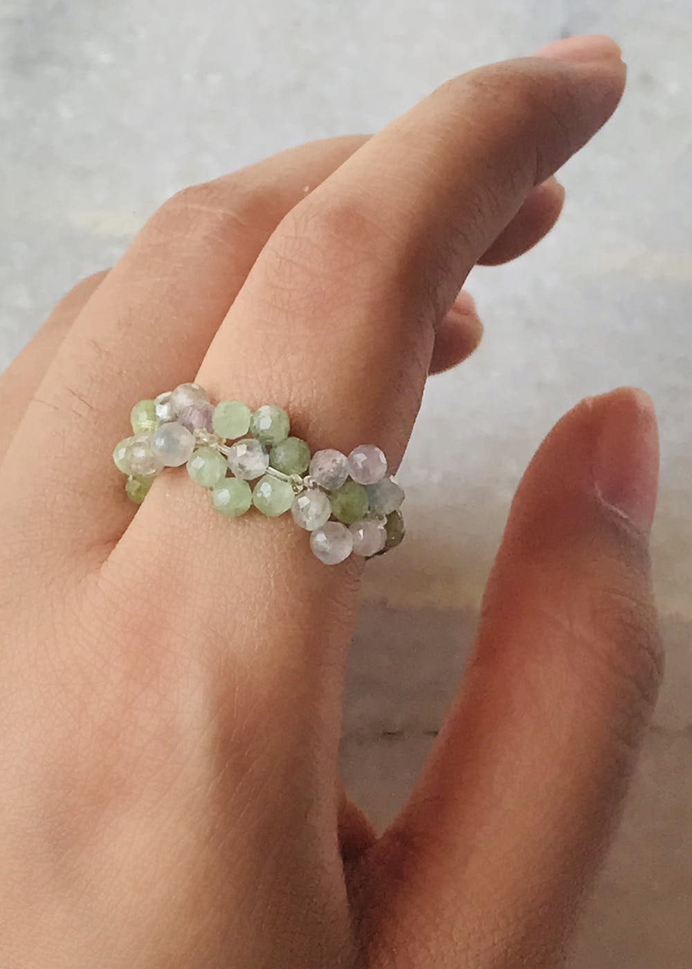 Get Pastel Beaded Spring Flower Ring at ₹ 600 | LBB Shop