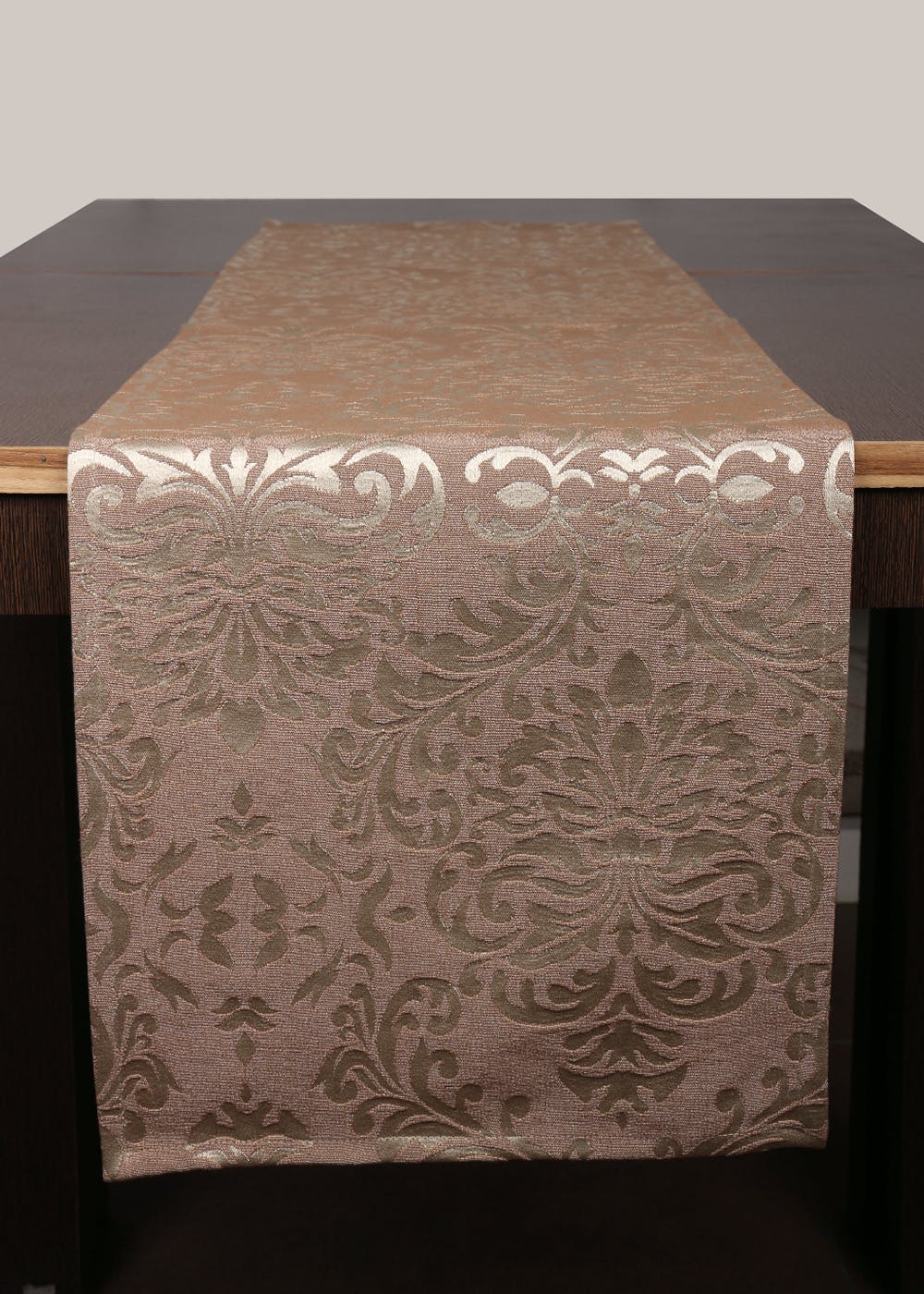 Get Cotton Jacquard Self Design Damask Table Runner 4 Seater (13x60 ...