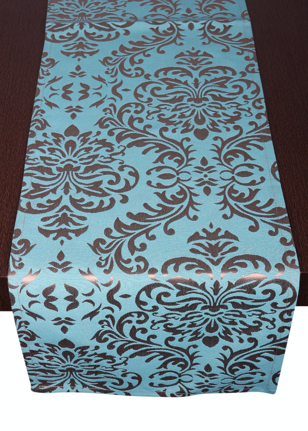 Get Cotton Jacquard Self Design Damask Table Runner 4 Seater (13x60 ...