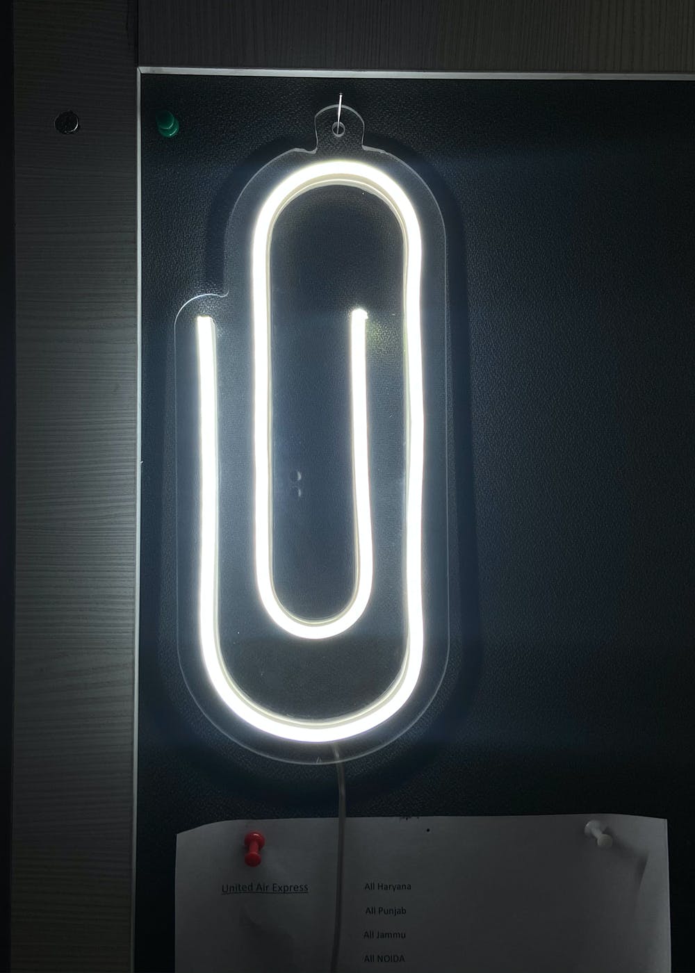 Get Neon Light- Paperclip at ₹ 1050 | LBB Shop