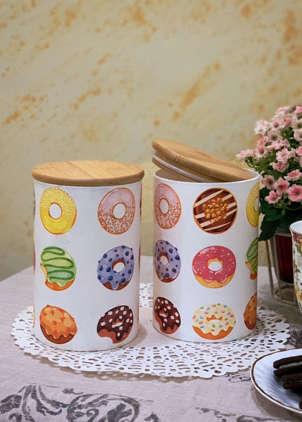 Get Donut Glass Jars (Set of 2) at ₹ 1999 | LBB Shop