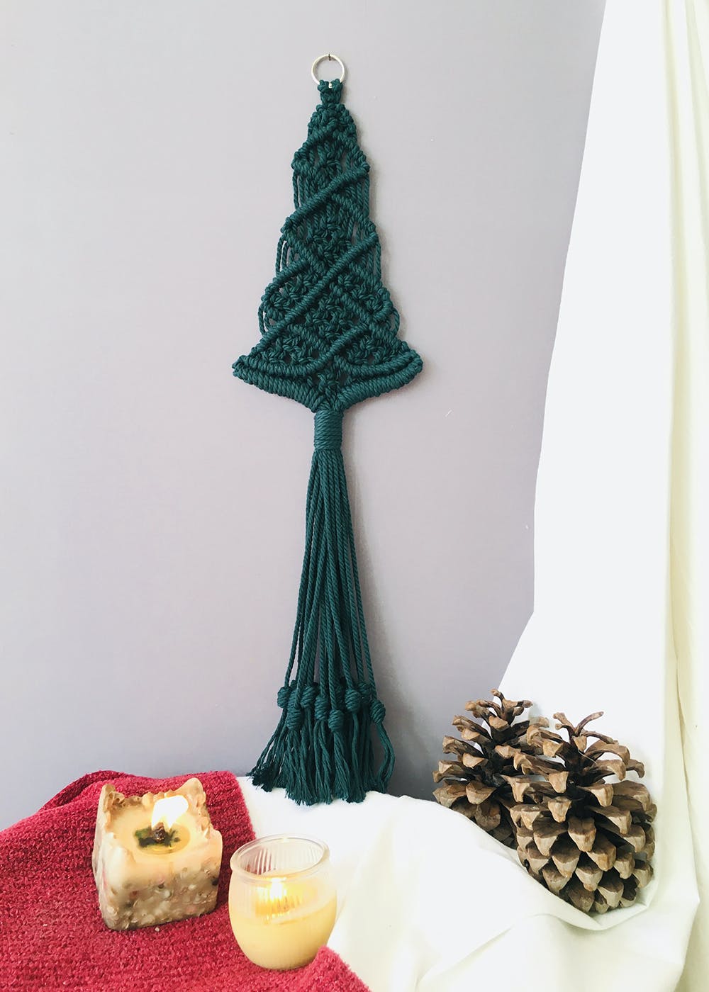 Get Macramé 'Christmas Tree' Wall-Hanging at ₹ 750 | LBB Shop