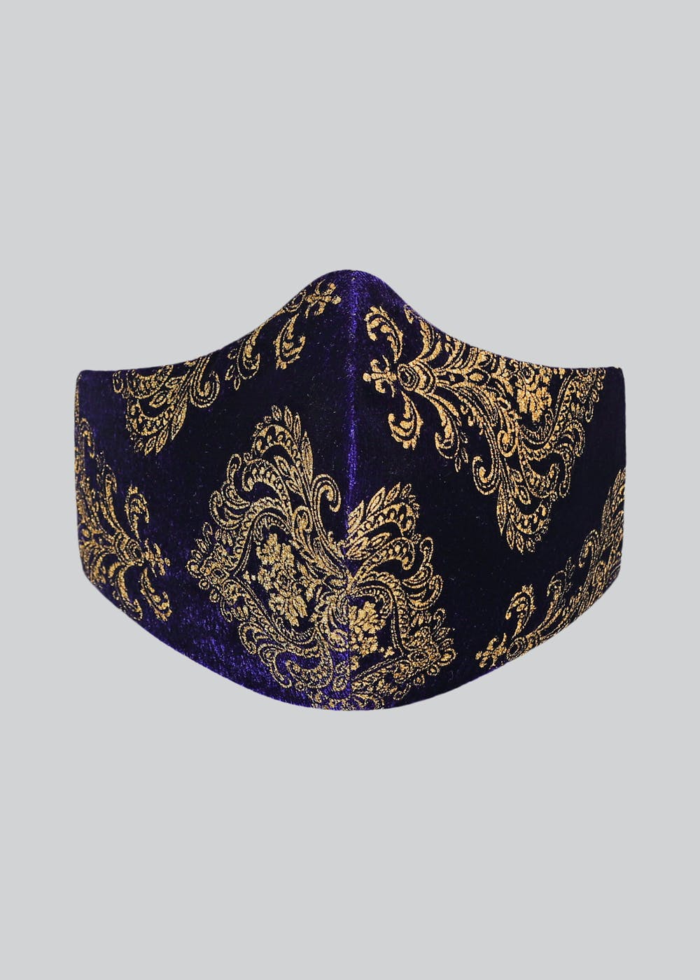 Get Gold Printed velvet Mask at ₹ 490 | LBB Shop