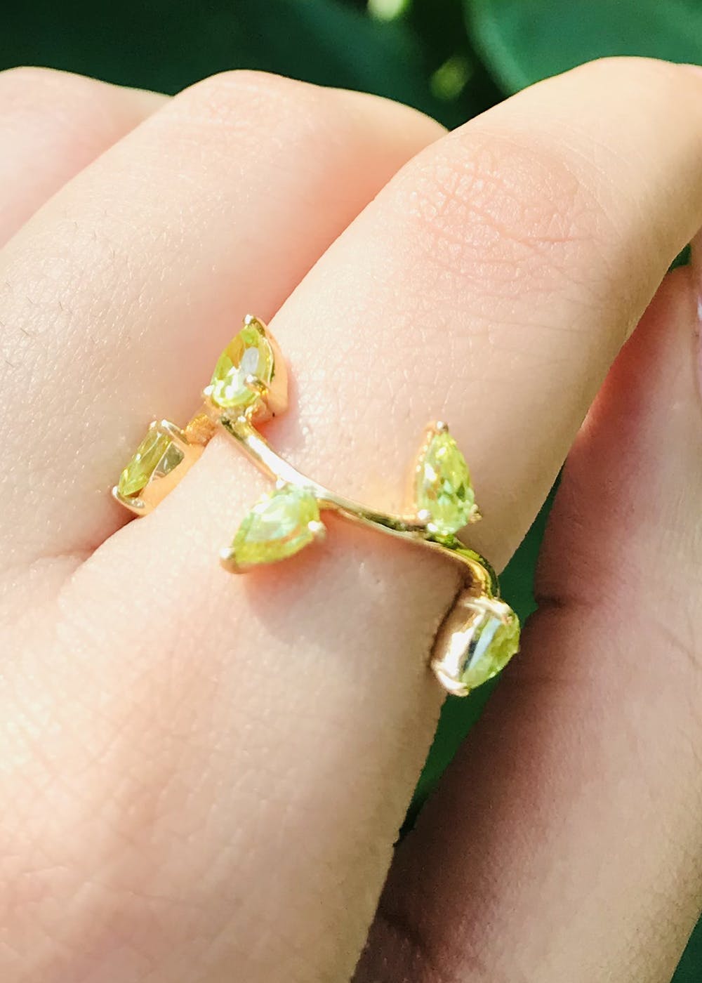 Get Leaf Branch Green Ring at ₹ 1575 | LBB Shop