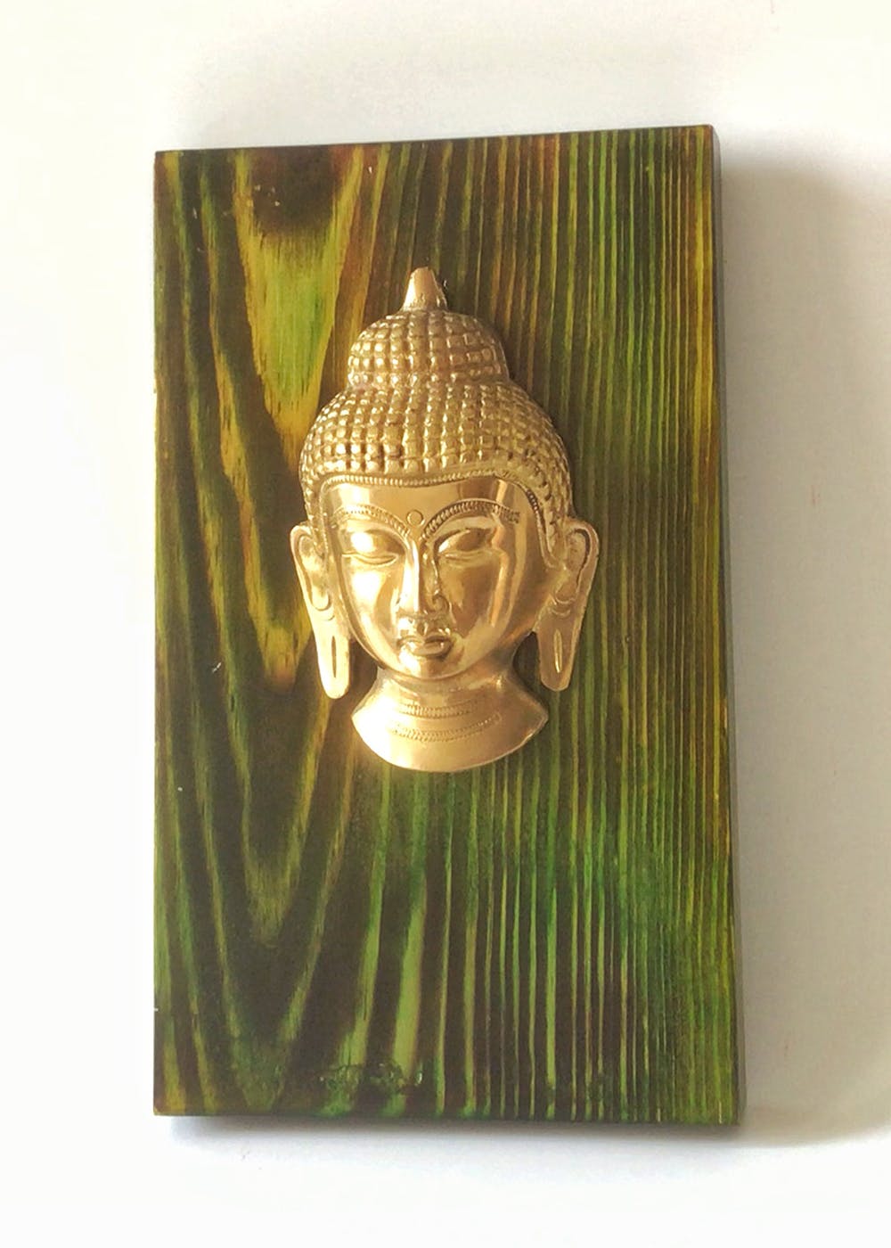 Get Green Wooden Buddha Idol Block at ₹ 1499 | LBB Shop
