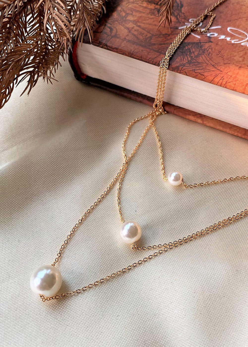 Get Gold Plated Three Layer Pearl Pendant at ₹ 599 | LBB Shop
