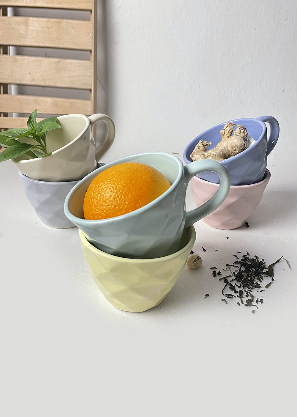 Get Diamond Shaped Pastel Cups at ₹ 899 | LBB Shop