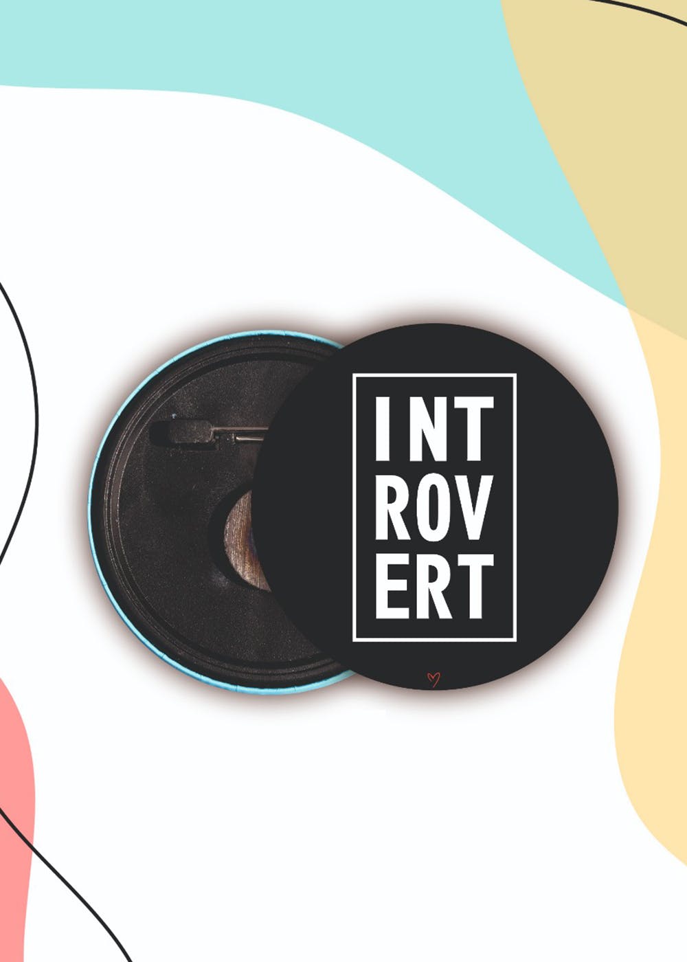 Get Introvert Badge/Fridge Magnet at ₹ 149 | LBB Shop