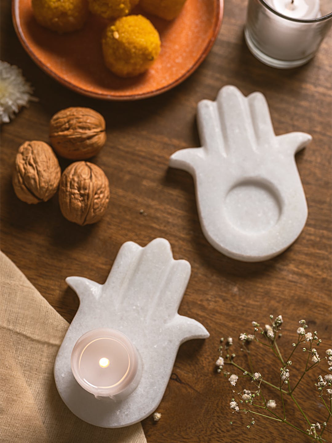 Get Hamza Evil Eye Tea Light Holder at ₹ 990 | LBB Shop