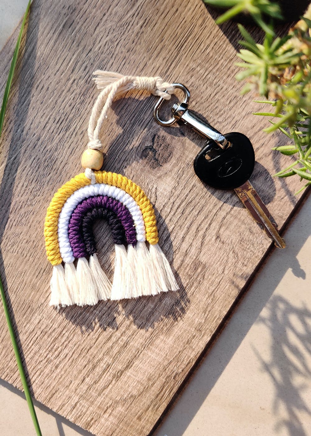 Get Non-Binary Flag Keychain at ₹ 415 | LBB Shop