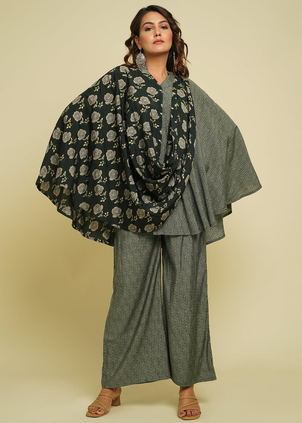 Get Green Muslin Printed Co-ord Set at ₹ 1499 | LBB Shop