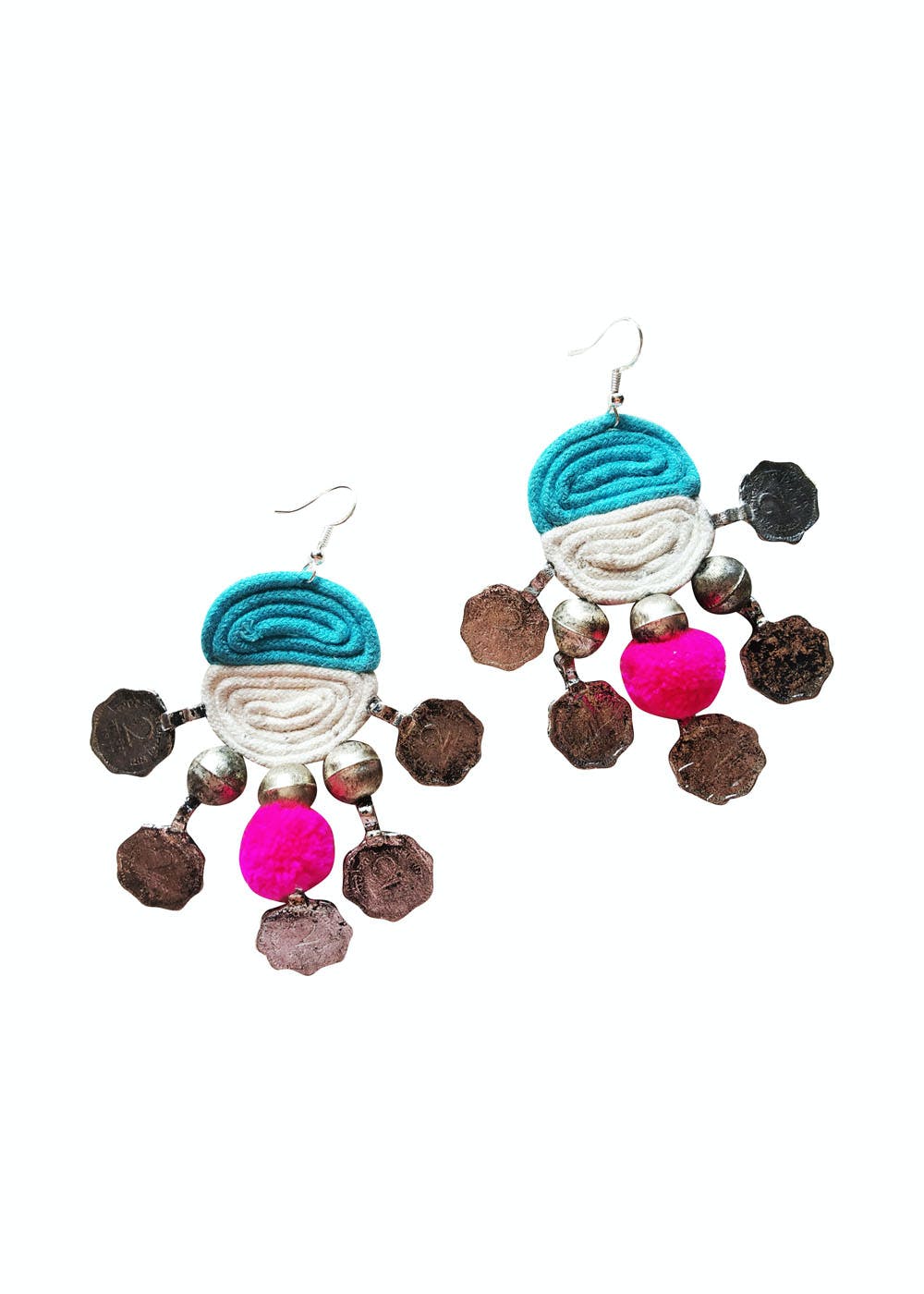 Get Pop Color Danglers With Coins at ₹ 420 | LBB Shop