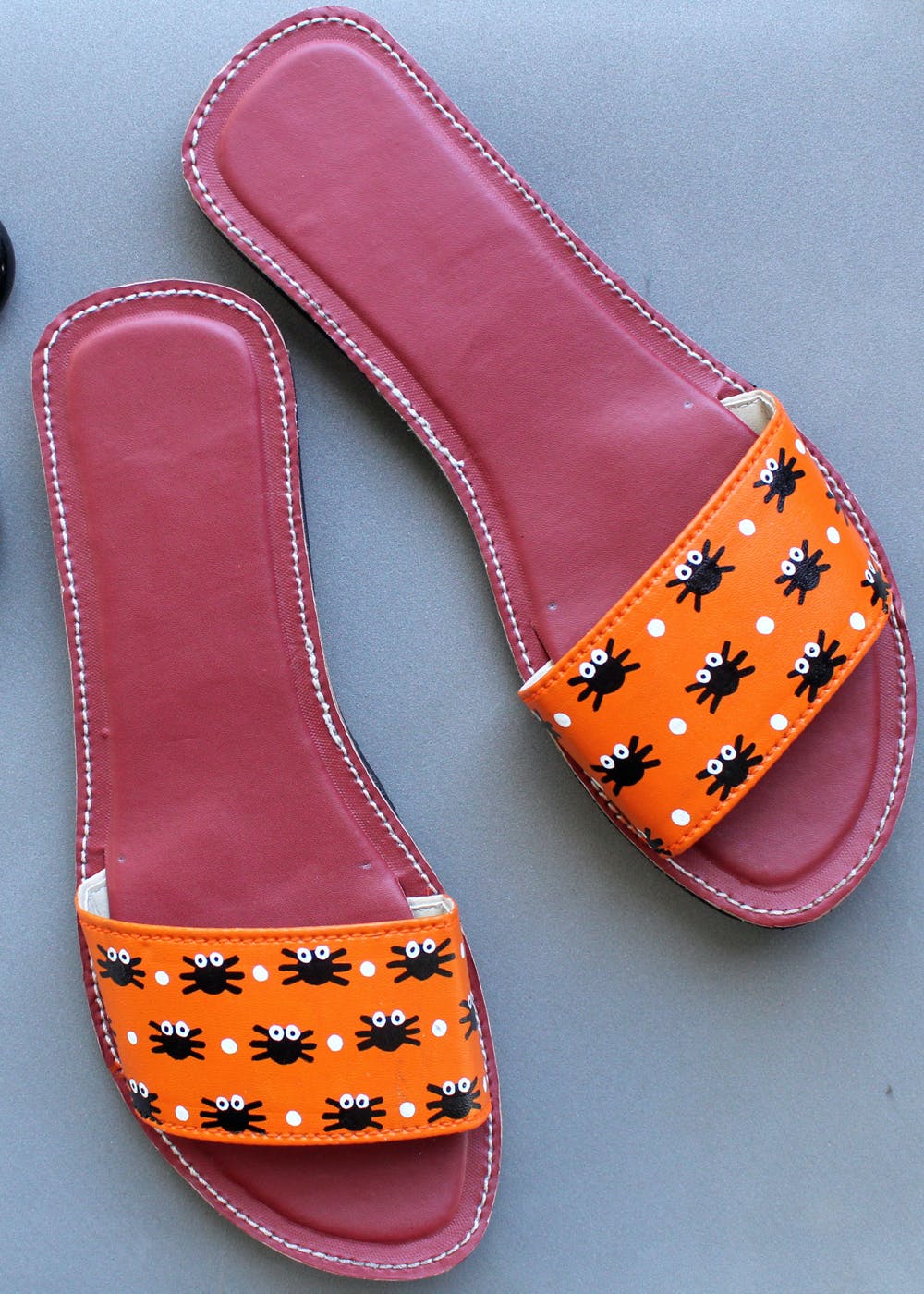 Get Insect Graphic Handpainted Orange Slides at ₹ 1499 | LBB Shop