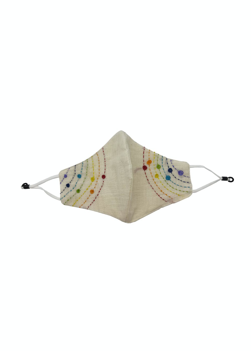 Get Hand Embroidered Handloom Fabric Rainbow Mask at ₹ 159 | LBB Shop