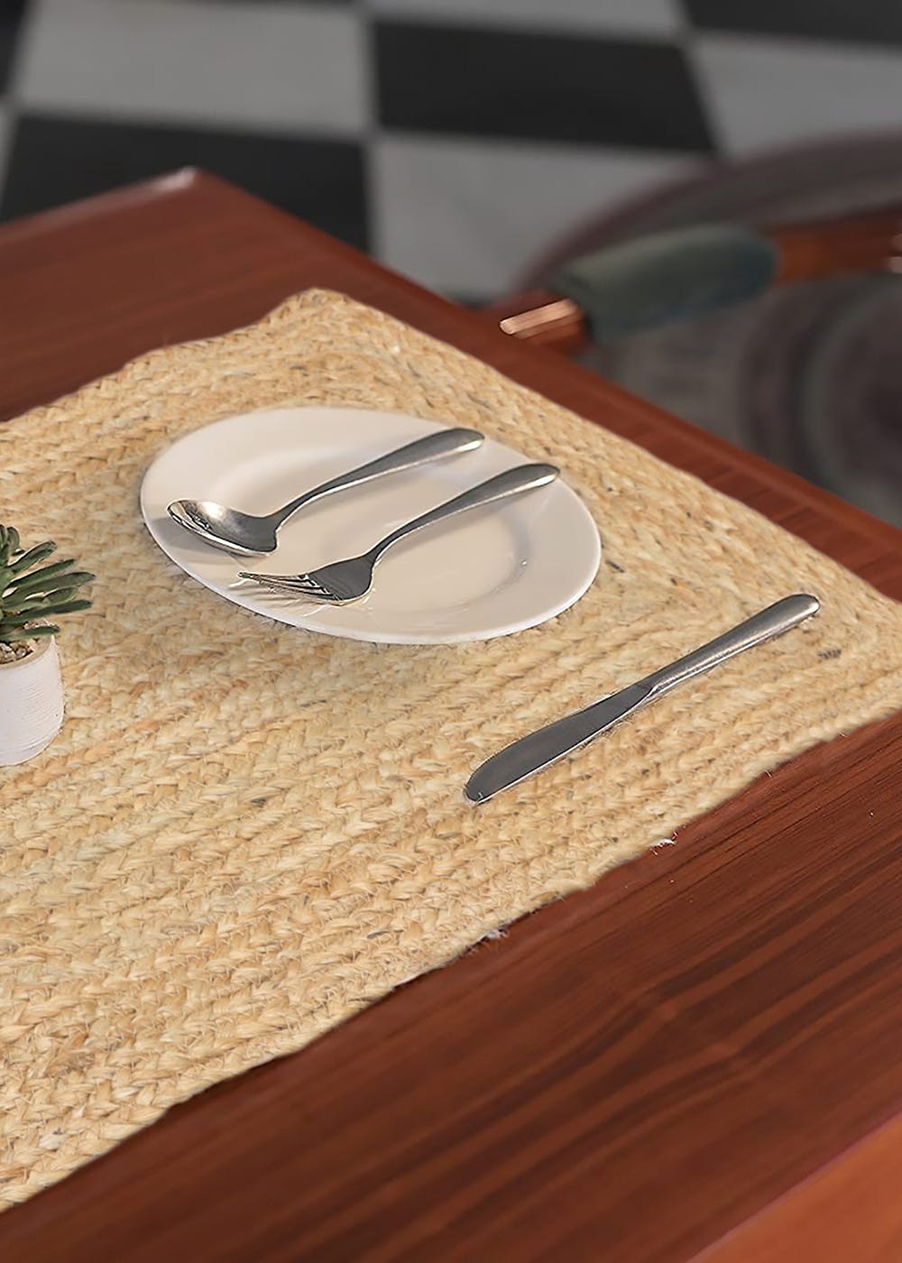 Get Jute Vintage Natural Table Runner at ₹ 499 | LBB Shop