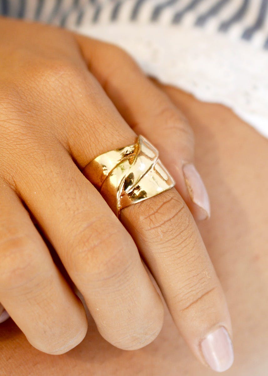 Get Minimalistic Gold Plated Ring at ₹ 399 | LBB Shop