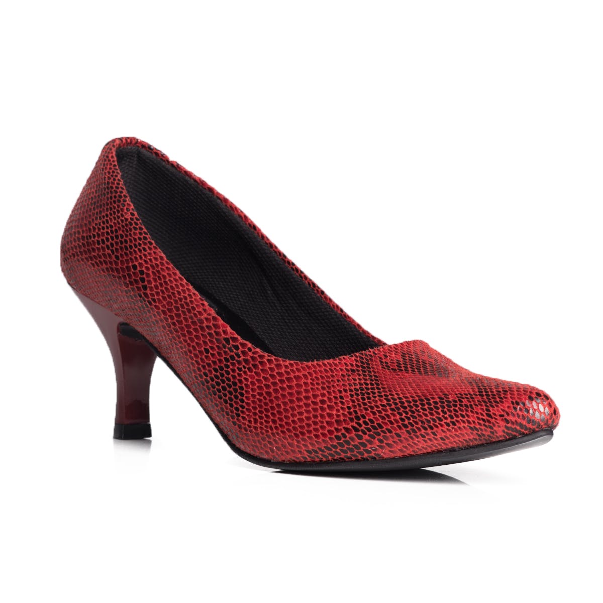 Get Red Snakeskin Heels at ₹ 1189 | LBB Shop