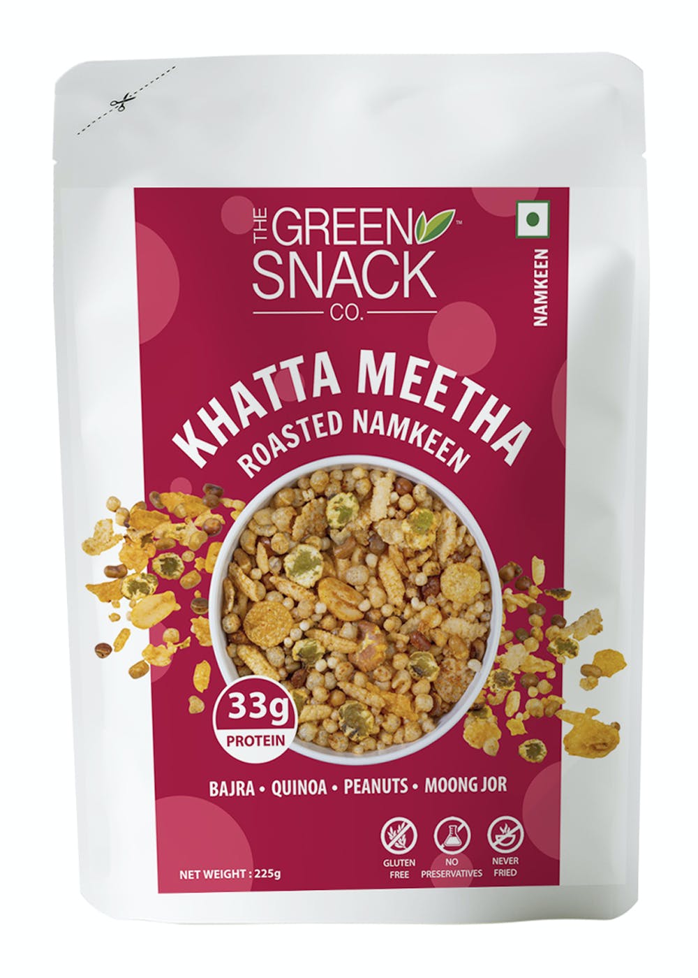 Get Roasted Namkeen Khatta Meetha 225gm Pack Of 2 at ₹ 358 | LBB Shop