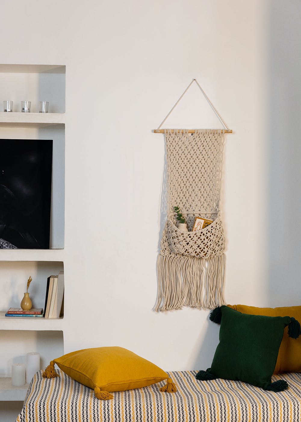 Get Macramé Wall Hanging with Magazine Holder at ₹ 899 | LBB Shop