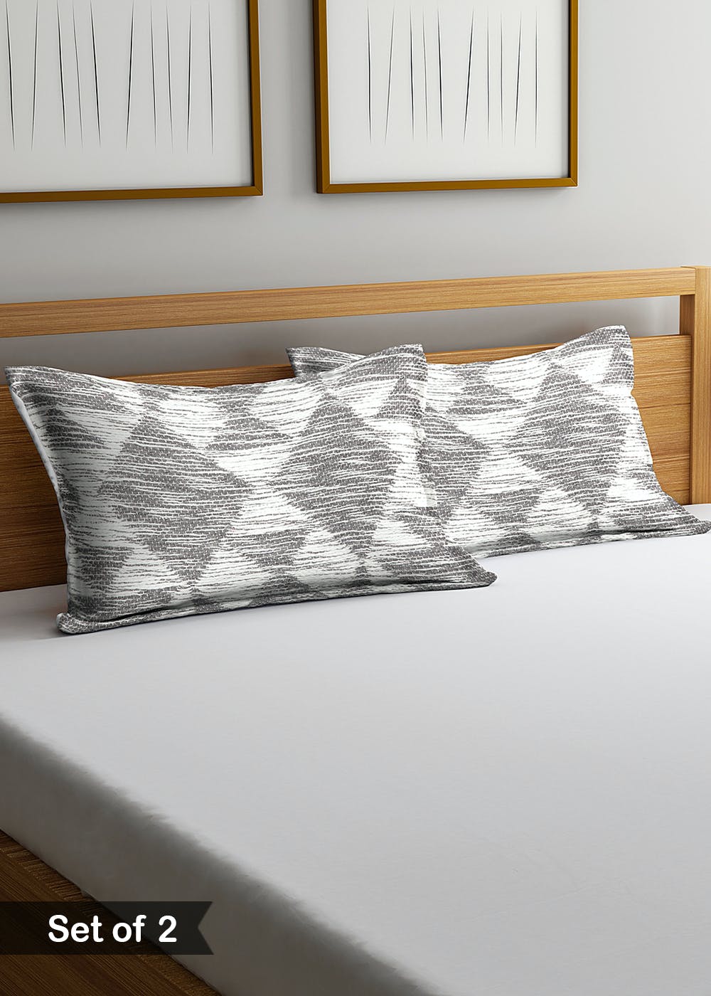 Get Set of 2 Micro Fibre Compressed Pillows at ₹ 599 | LBB Shop